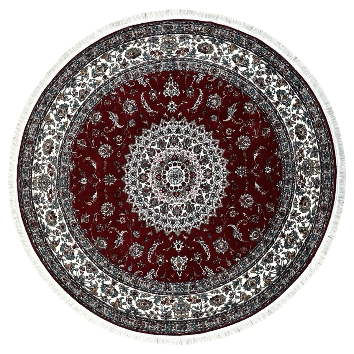 Beautiful Persian Medallion Nain Round Rug - 200 x 200 cm | Shop Today ...