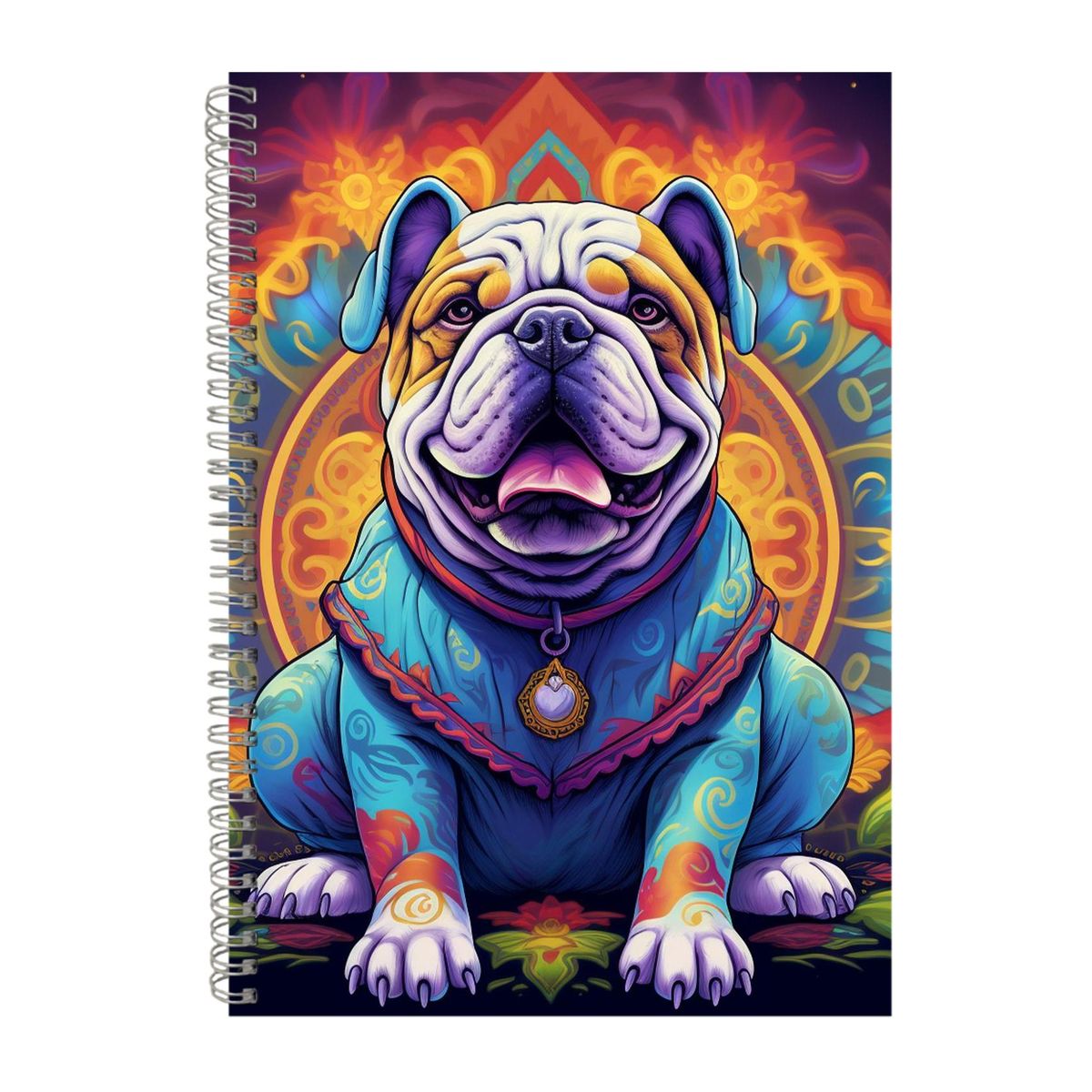 Psychedelic English Bulldog 3 Gift Idea A4 Notepad 248 | Shop Today ...