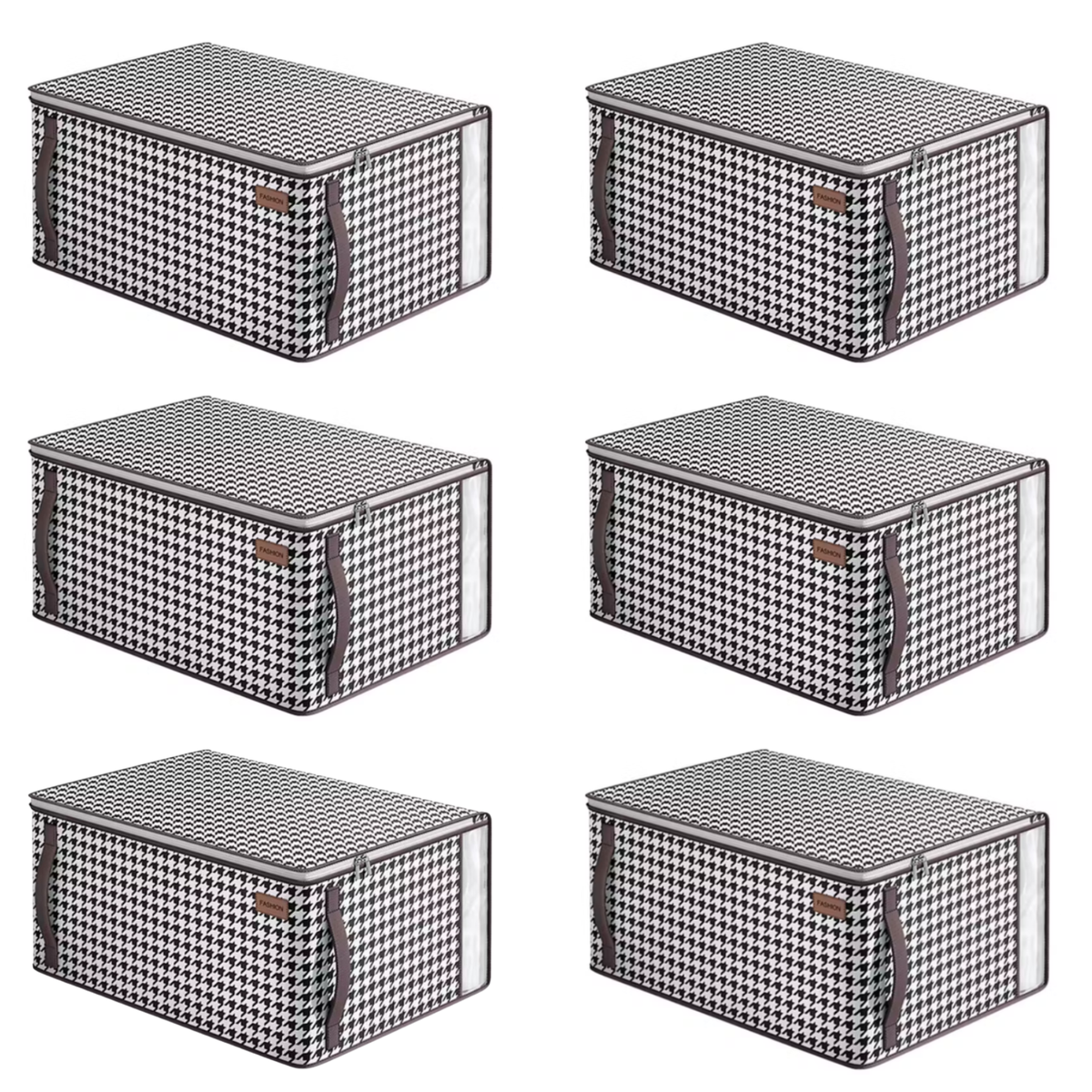 Modern 60L Heavy Duty Storage Bag with Zip Closure - 6 Pack | Shop ...