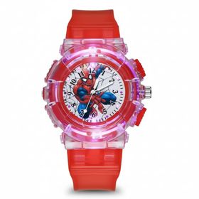 Superhero Kids Analog Watch for Boys Girls, FLASHING LED LIGHT | Shop ...