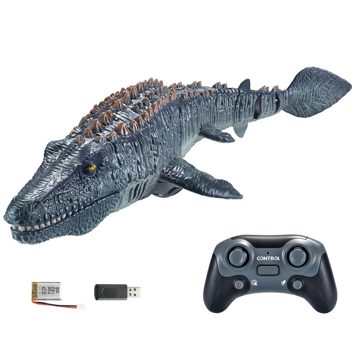 Remote Control Dinosaur Toys for Kids, Mosasaurus Diving Toys RC Boat ...
