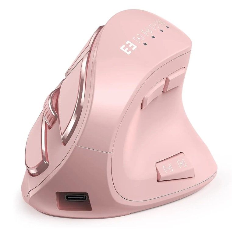 Wireless Multi-Device Vertical Ergonomic Mouse - Pink | Shop Today. Get ...