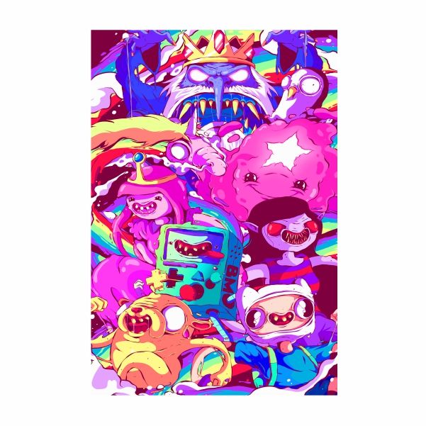 Adventure Time Abstract - A1 poster | Shop Today. Get it Tomorrow ...