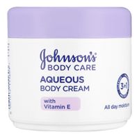 JOHNSON'S, Aqueous Body Cream, Body Care, 24 HOUR Moisture, Vitamin E ...