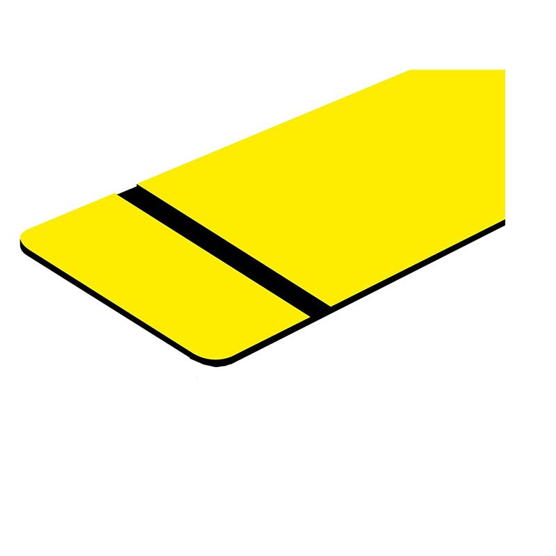 Yellow /Black Trolase Laser Engraving Material 1.6mm (610 x 305mm ...