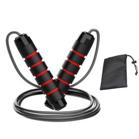 Bearing Full Load 420g Steel Wire Skipping Rope, Adjustable Rope Length ...