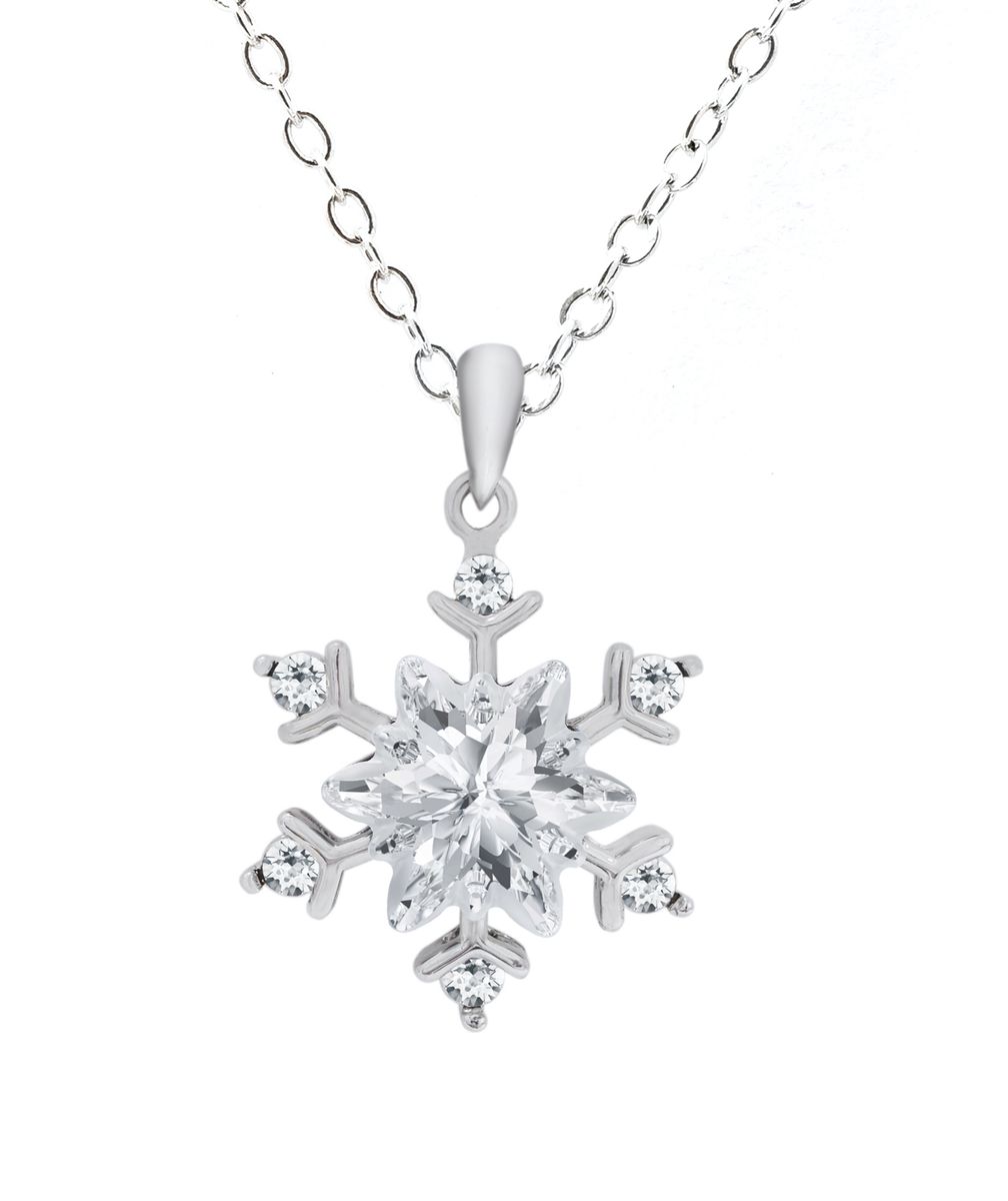 Civetta Spark Snowflake Necklace - Swarovski Clear crystal | Shop Today ...