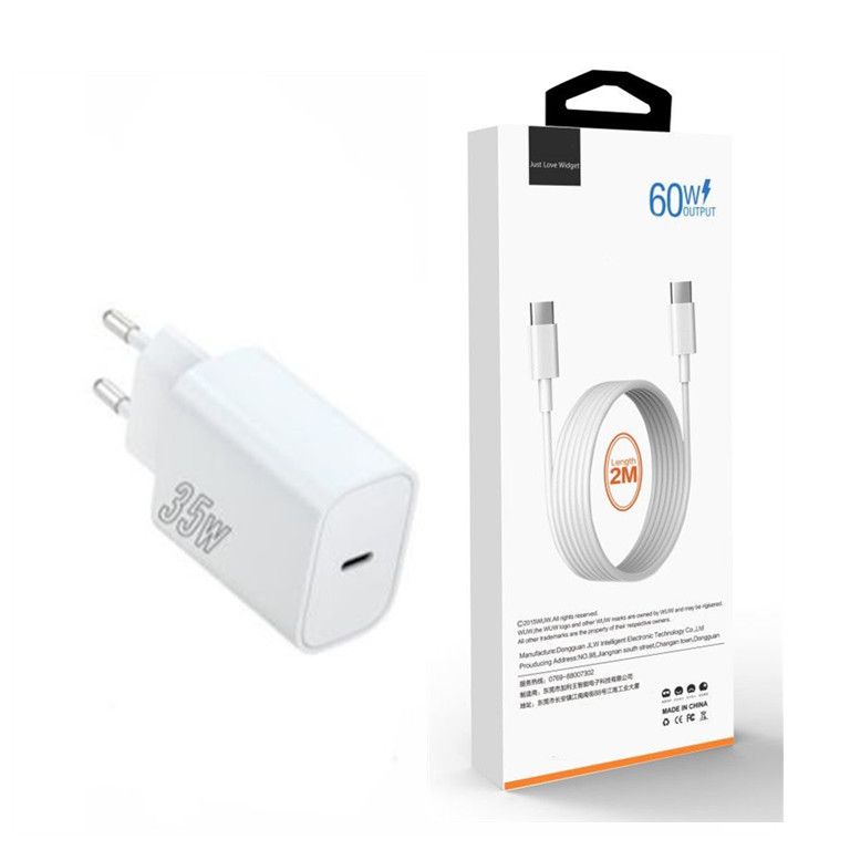 35W USB Type C Fast Charging Adapter with 60W Type C 2M Cable For Phone | Shop Today. Get it ...
