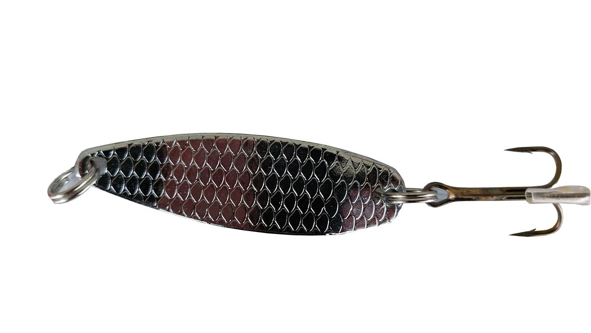 Spoon Spinner Bait - Silver Scale Design - Treble Hook | Buy Online in ...