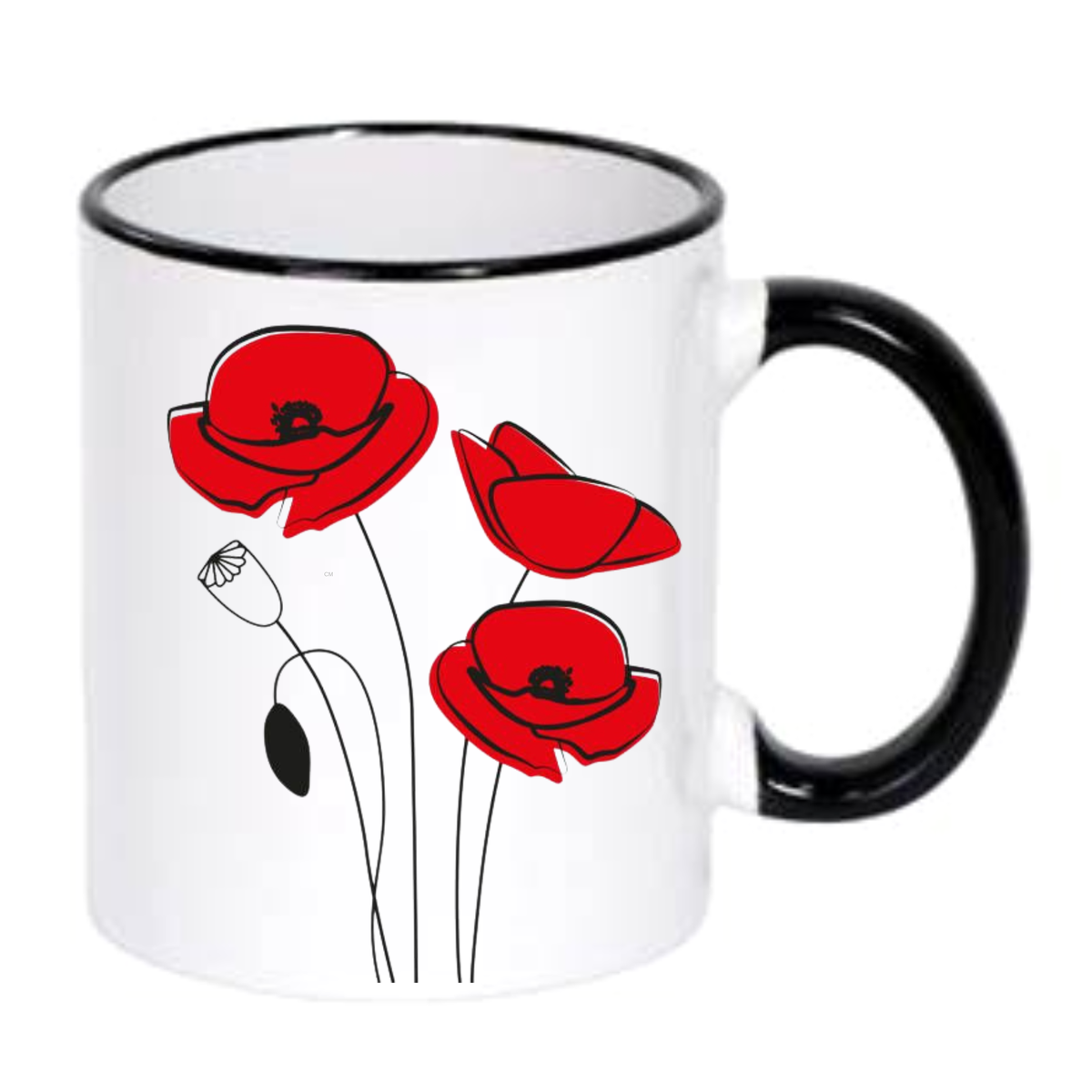 Red flower Ceramic Magic Colour Changing Mug (Standard 11Oz) | Shop ...