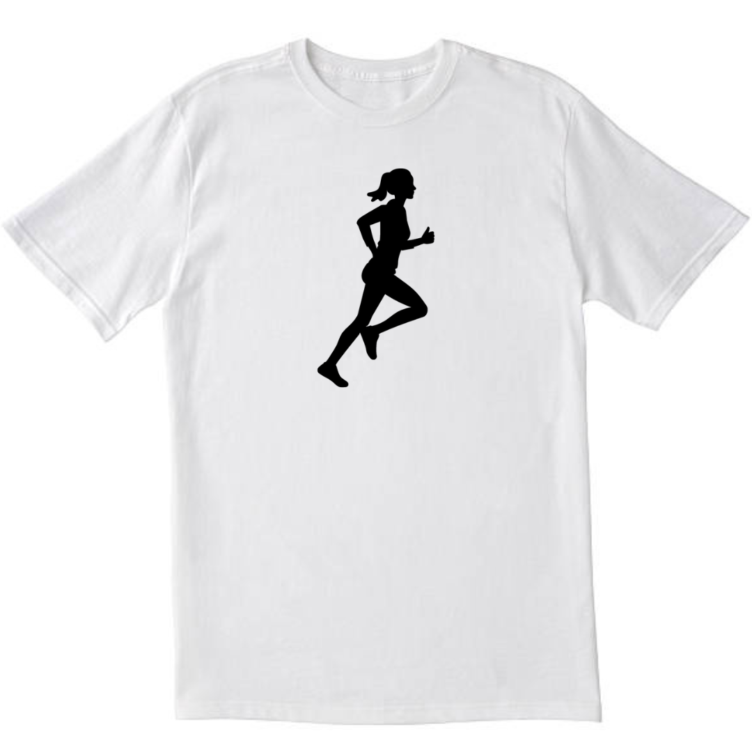 Female Runner Athletic N1 White T-shirt | Shop Today. Get it Tomorrow ...