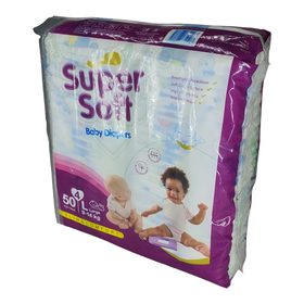 Super Soft Quality Baby Nappies & Diapers - Large (9-14 kg )- P50 ...