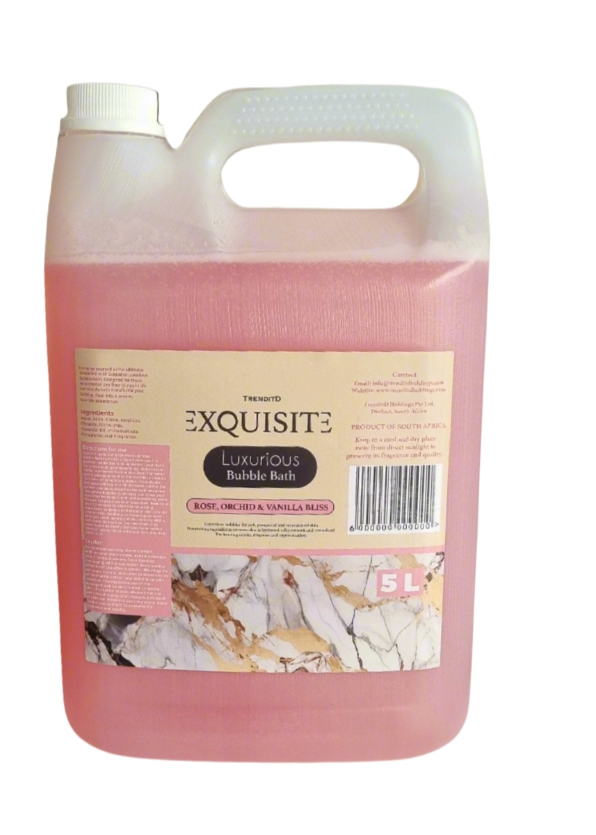 EXQUISITE Luxurious Bubble Bath 5 LT_Rose, Orchid and Vanilla Bliss ...