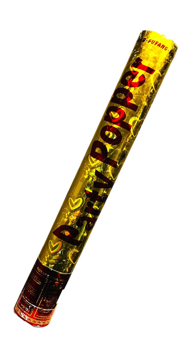 Hand Held Party Poppers God & Red Confetti Colors Twist and Pop ...