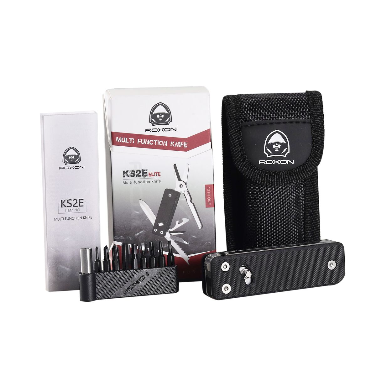 Roxon KS2 Elite Multifunctional Folding Pocket Knife -13-in-1 Multitool ...