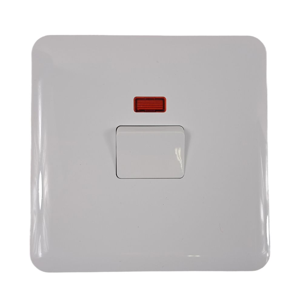 220V 45A Double Pole Isolator Switch with Indicator Light - White ...