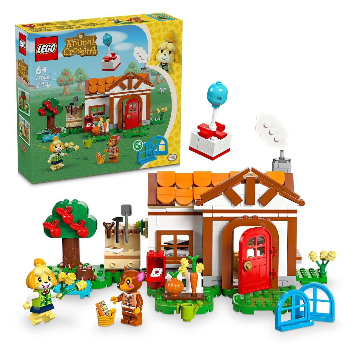 LEGO® Animal Crossing™ Isabelle’s House Visit 77049 Building Toy Set ...