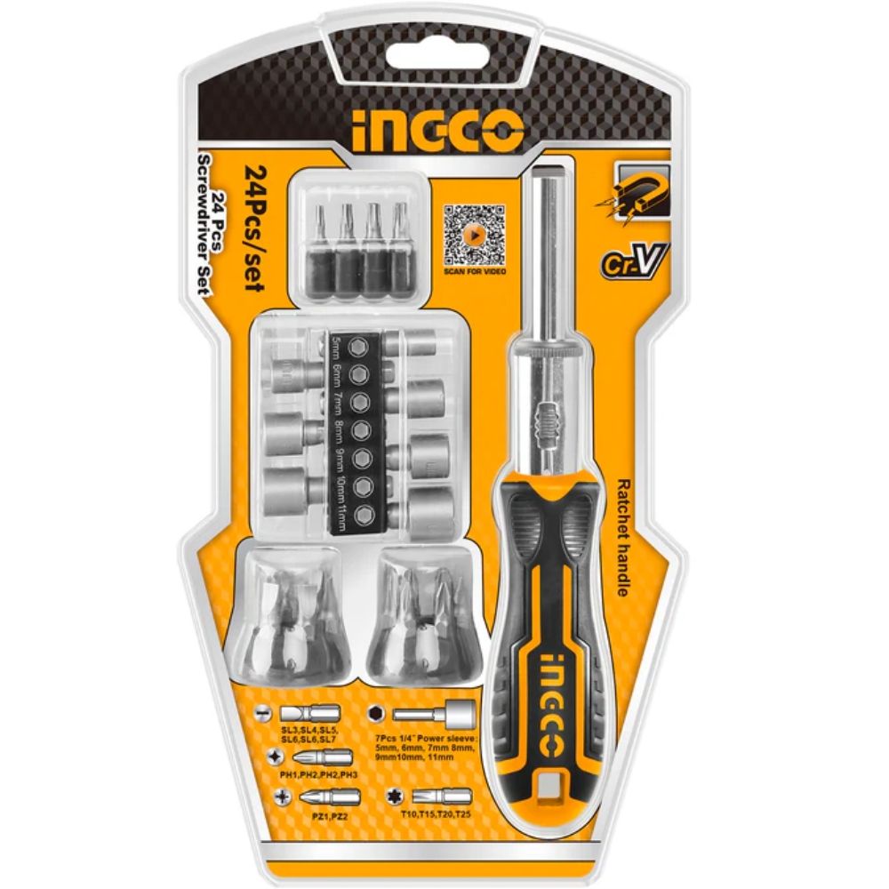 Ingco-24 Pcs Screwdriver and Bits Set | Shop Today. Get it Tomorrow ...