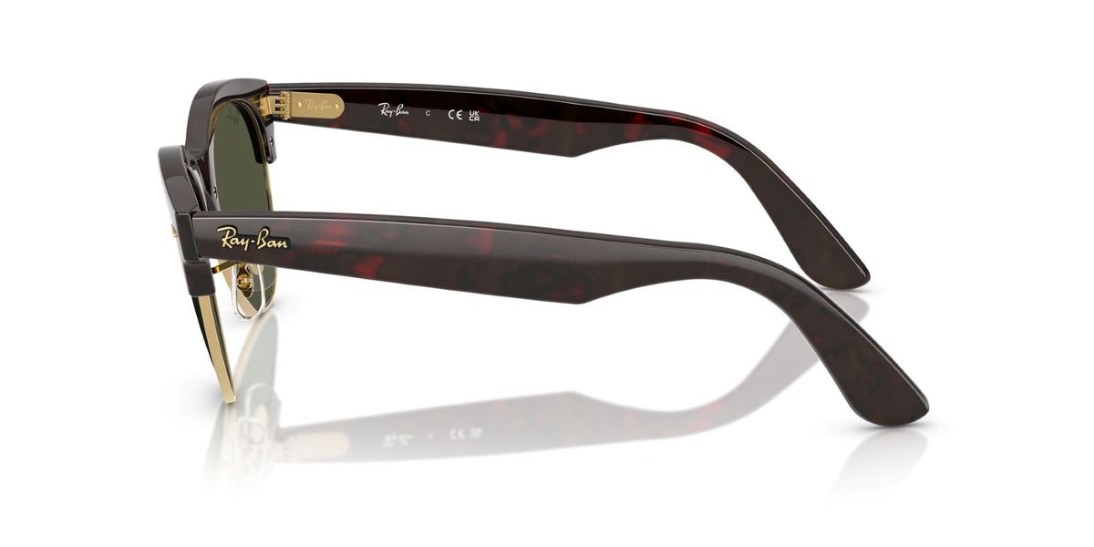 Ray-Ban - Unisex Clubmaster Way Red Havana on Gold L | Shop Today. Get ...
