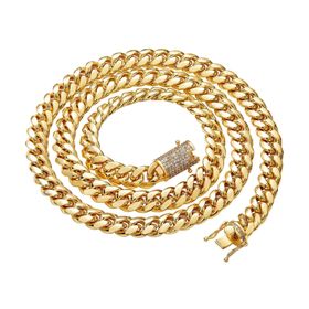 Iced Gold Cadena Hombre Miami Cuban Link Chain for Men | Shop Today ...