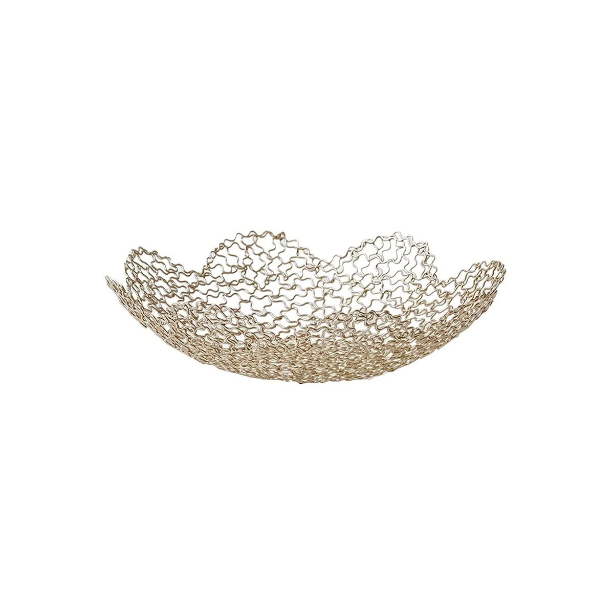 Multi Purpose Iron Homeware Round Gold Fruit Basket | Shop Today. Get ...