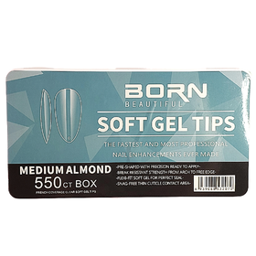 Soft Gel Tips – Full Cover Medium Almond – 550 Piece - Nails by Nicole ...