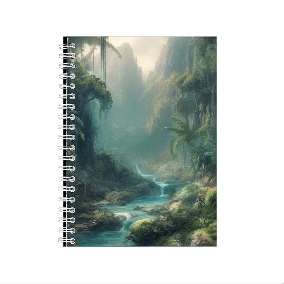 River A5 Notebook lines Pad for Work Tropical Graphic Design Present ...