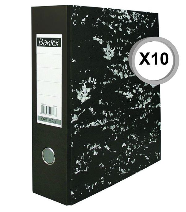 Bantex, A4 Lever Arch File, Board, Mottle, 70mm Spine, No Rado, 10Pack ... Bantex, A4 Lever Arch File, Board, Mottle, 70mm Spine, No Rado, 10Pack ...
