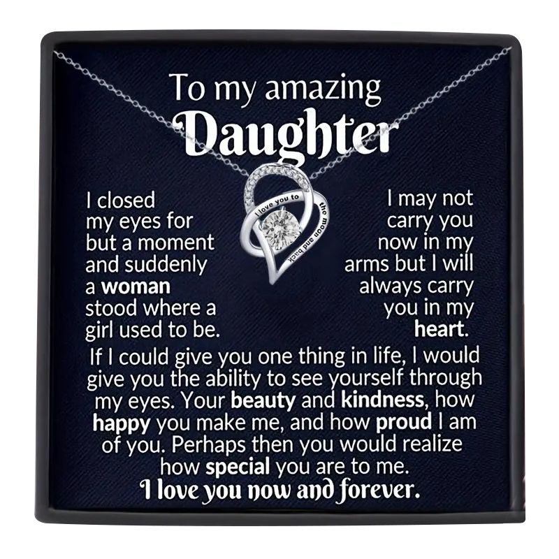To My Amazing Daughter Pendant Necklace With Gift Box | Shop Today. Get ...