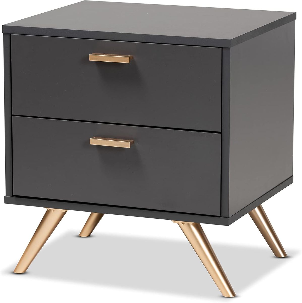2-Drawer Nightstand Dark Grey | Shop Today. Get it Tomorrow! | takealot.com