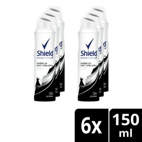 Shield Women Invisible Black and White Antiperspirant Deodorant Body ...