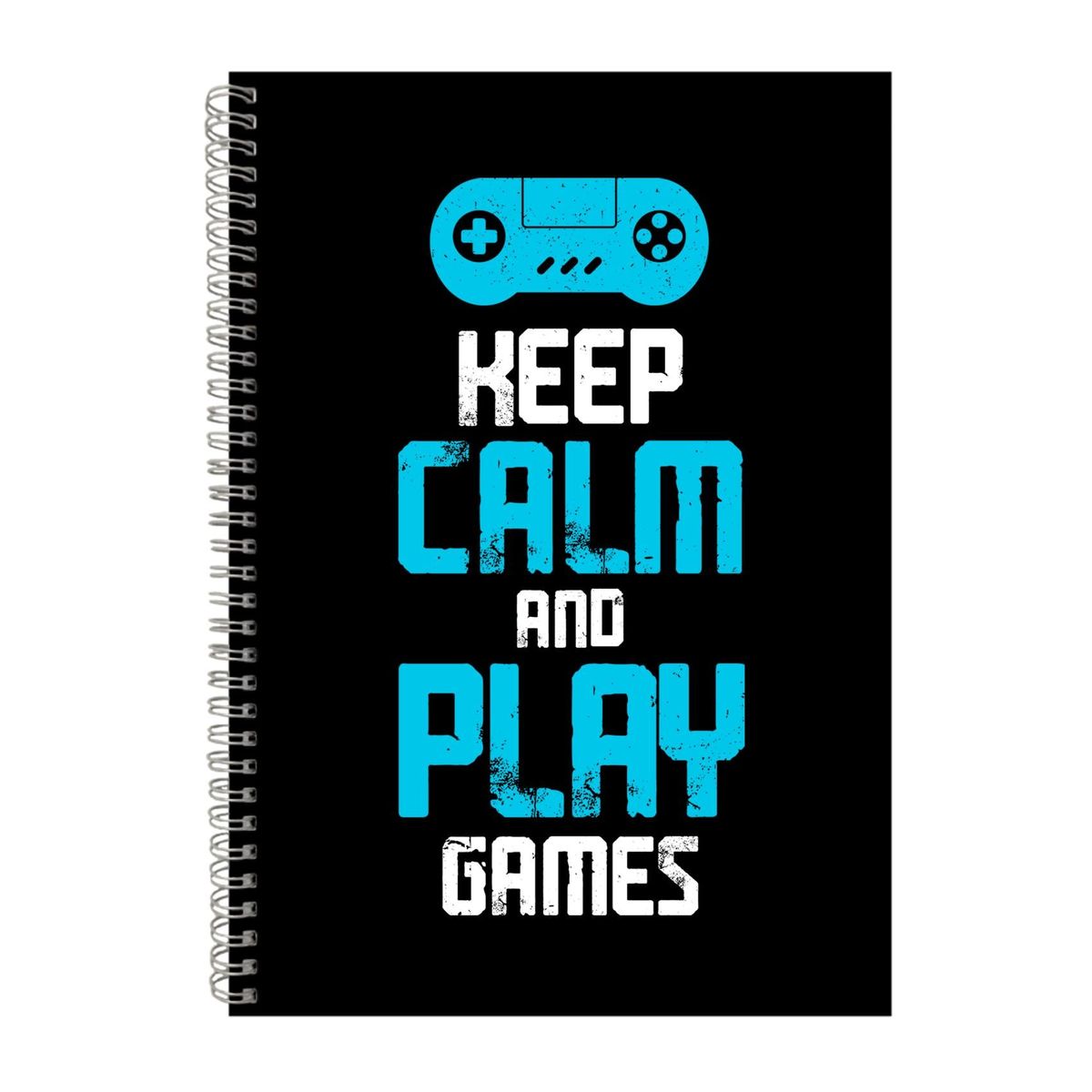Keep Calm And Play Games Notebook Gamer Gift Idea A4 Notepad 140 | Shop ...