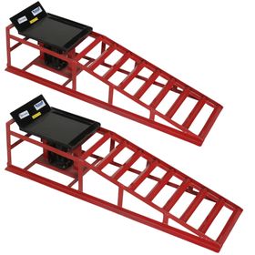 003 Steel Car Ramp with 2-Ton Garage Jack Set Of 2 | Shop Today. Get it ...