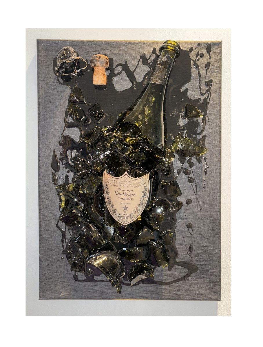 Fashion Wall Art Dom Perignon Broken Champagne Bottle | Shop Today. Get ...