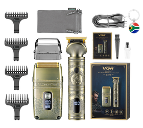 VGR Professional Hair Trimmer and Shaver Grooming Set with IPX 6 & Key ...