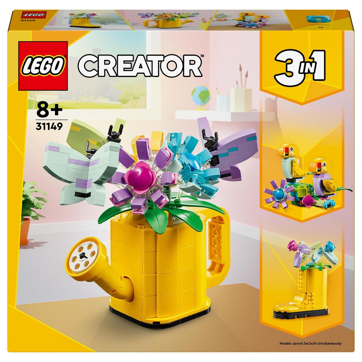 LEGO® Creator 3in1 Flowers in Watering Can 31149 Building Toy Set (420 ...