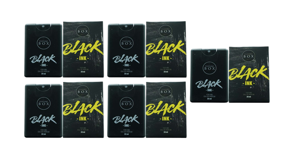 Perfume Box Black Ink For Him Cologne Pocket Size Set of 5s | Shop ...