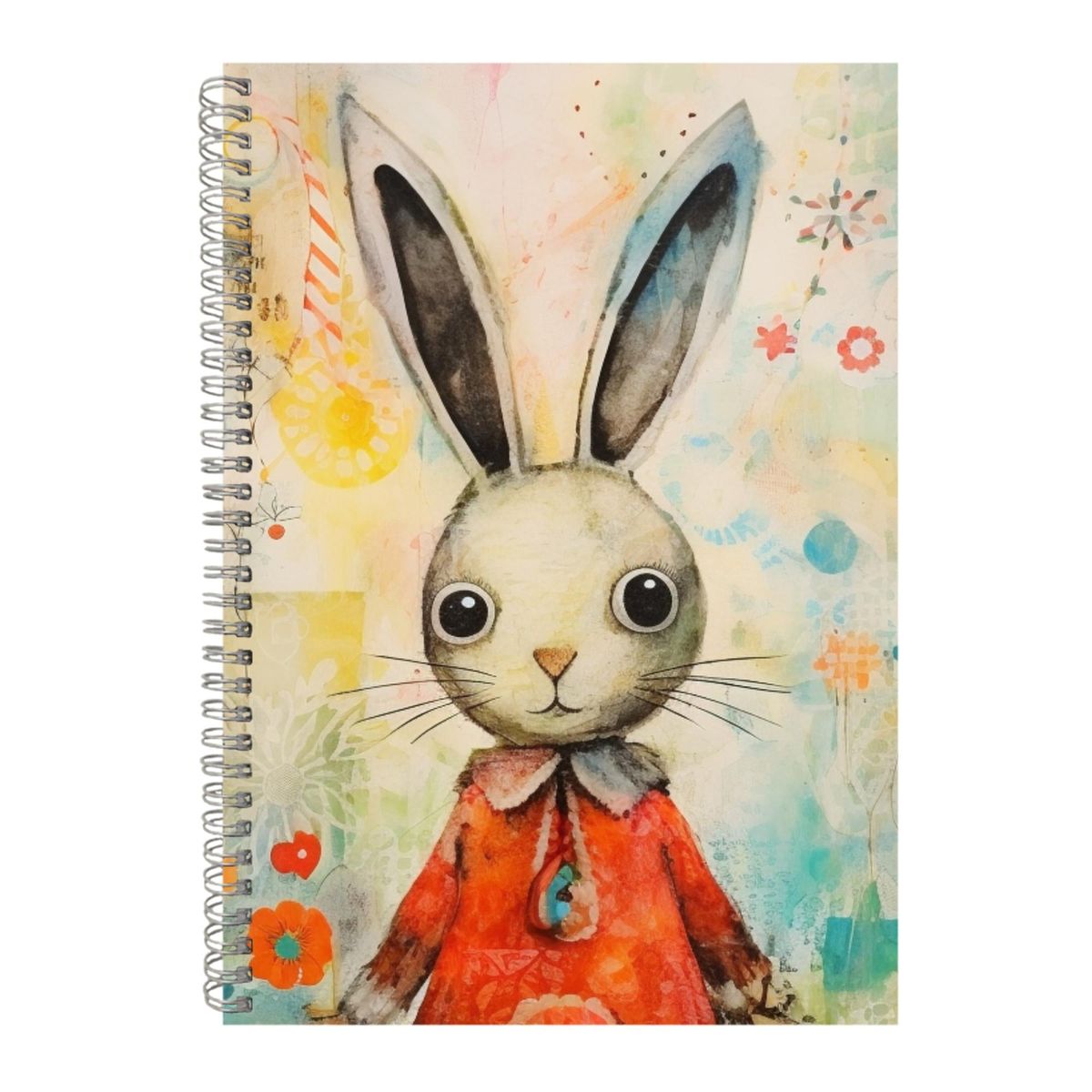 Small A4 Notebook Spiral Lined Trendy Easter Graphic Notepad Present ...