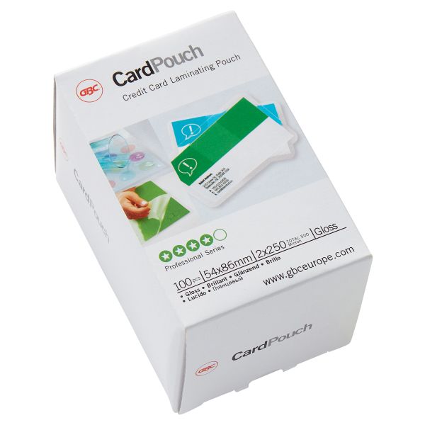 GBC Card Pouch Gloss 54x86mm 250 micro | Shop Today. Get it Tomorrow! | takealot.com