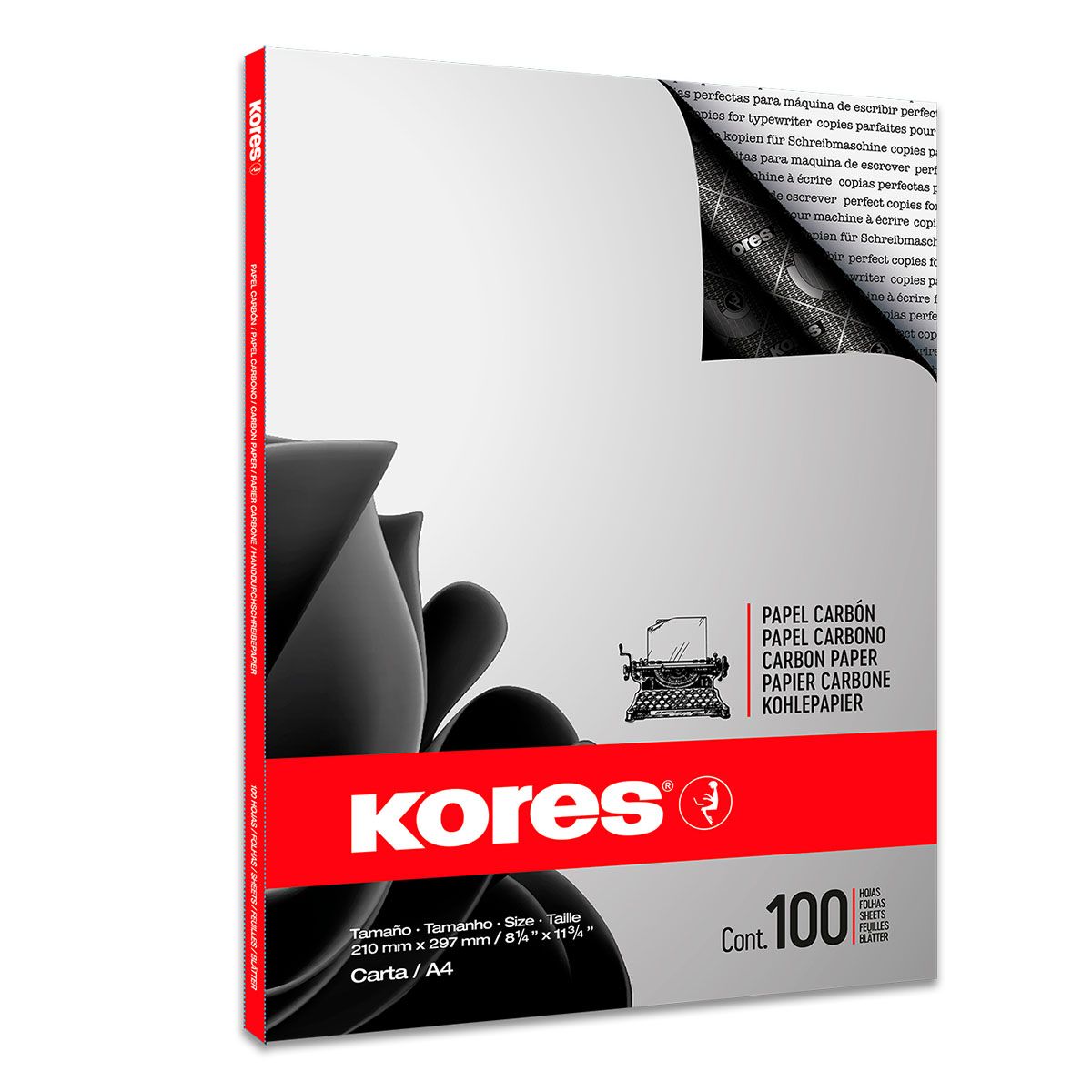 Kores Carbon Paper, A4, Black, 100 Pack | Shop Today. Get it Tomorrow ...