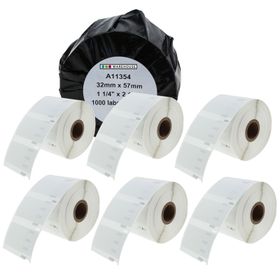 Dymo 11354 Label Rolls 57mmx32mm LW Medium Label - COMPATIBLE X 6 ...