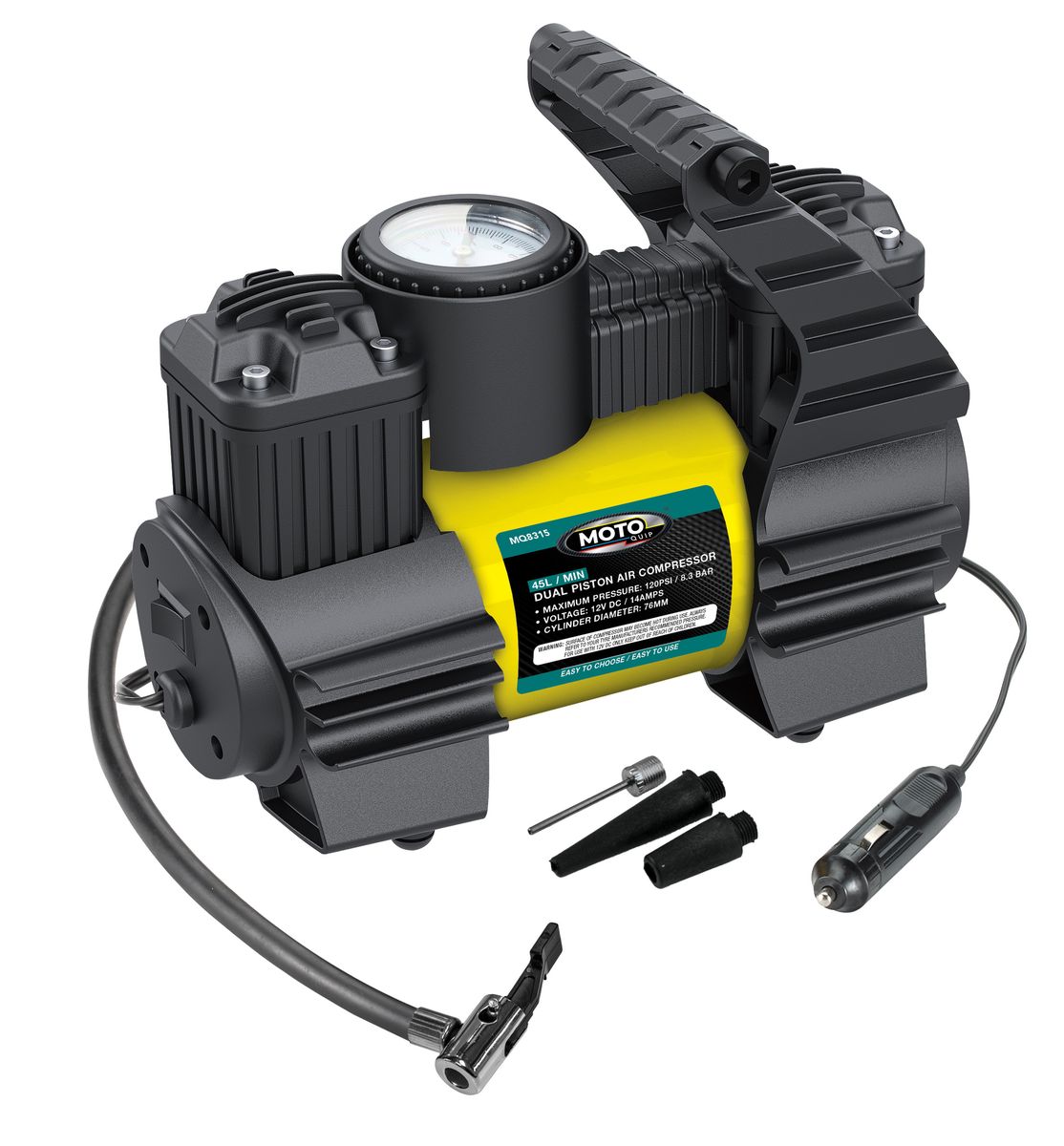 Moto Quip - 45L Dual Cylinder Air Compressor with release valve | Shop ...