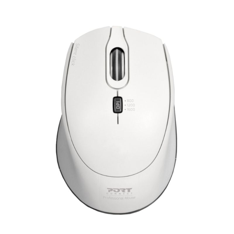 Port Connect Silent Wireless Mouse – White | Shop Today. Get it ...