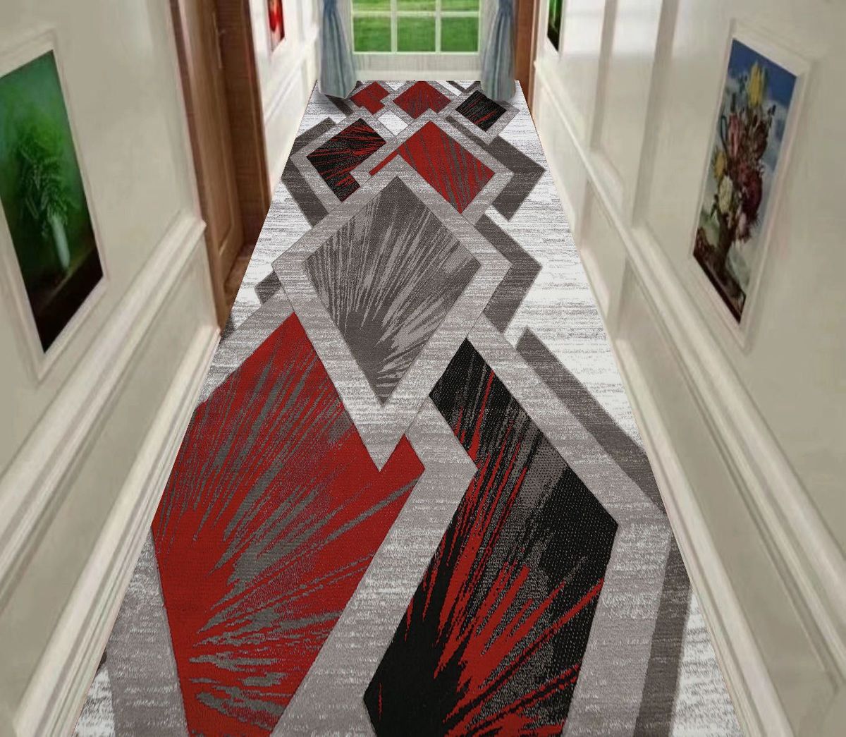 80cm by 200cm - Modern 3D Geometric Design Area Rug A15 | Shop Today ...