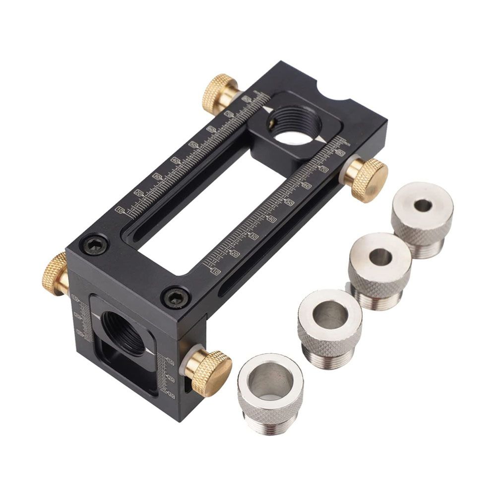 Screw Jig Adjustable Woodworking Drilling Puncher Locator Dowel Drill ...