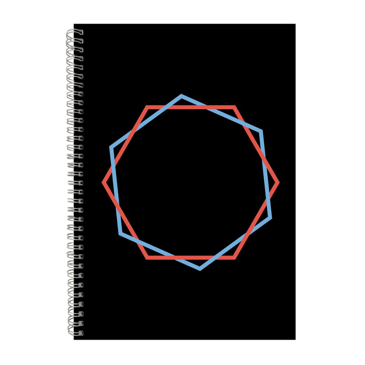 Geometric Hexagons Notebook Geometry Gift Idea A4 Notepad 165 | Shop ...