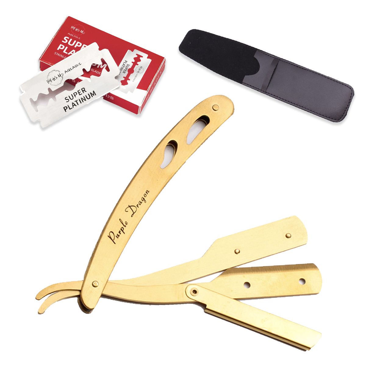 Profession Barber Straight Edge Razor Safety Stainless Steel Blade Set ...