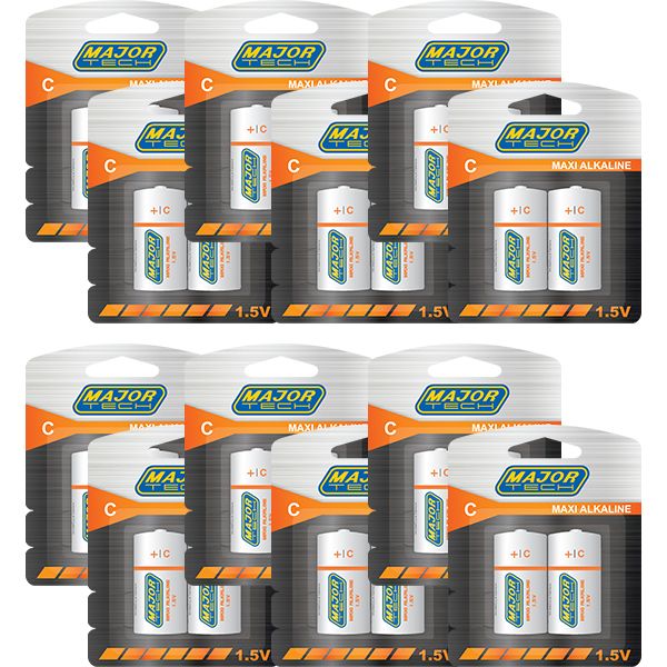 Major Tech C Alkaline Batteries, Box of 24 Batteries (LR14-BP2) | Shop ...