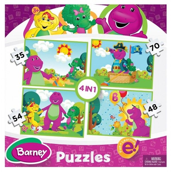 Grafix 4 in 1 Barney Puzzle (35+48+54+70) | Shop Today. Get it Tomorrow ...