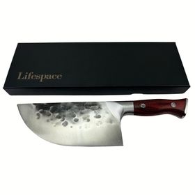 Lifespace 7.6" Curved Blade Meat Cleaver with a Pakkawood Handle | Shop Today. Get it Tomorrow ...